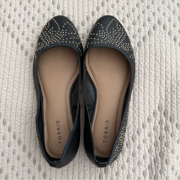 torrid | Shoes | Torrid Faux Leather Studded Detail Ballet Flat | Poshmark